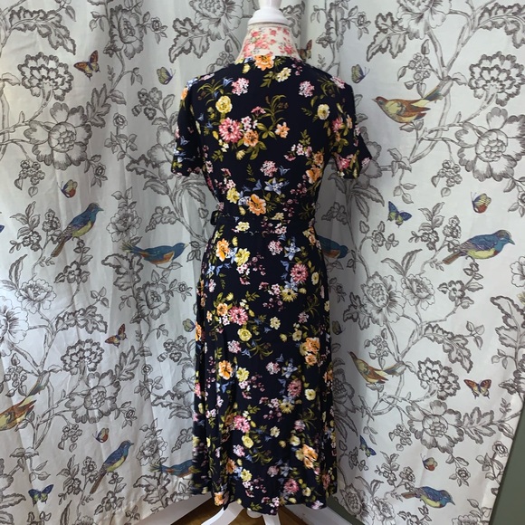 LOFT | Dresses | Loft Nwts Garden Ruffle Button Midi Dress | Poshmark